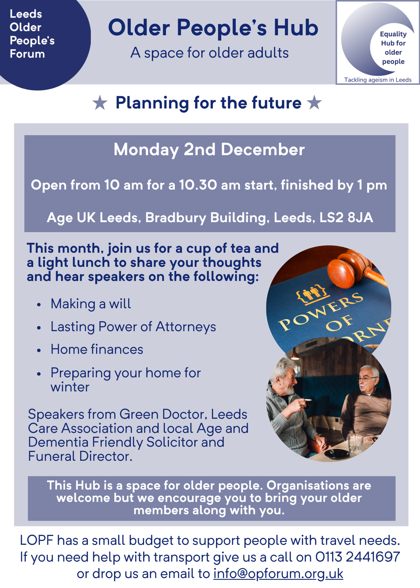 Older people’s Hub - Leeds Older People’s Forum